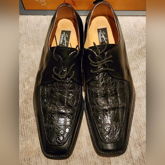 Steve Harvey | Shoes | Steve Harvey Leather Patchwork Crocodile ...